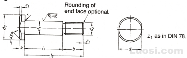 DIN 1445 腰型头轴肩销轴 (DIN 1445 | ) Clevis pins with head and stud end - 嘉兴德加德企业